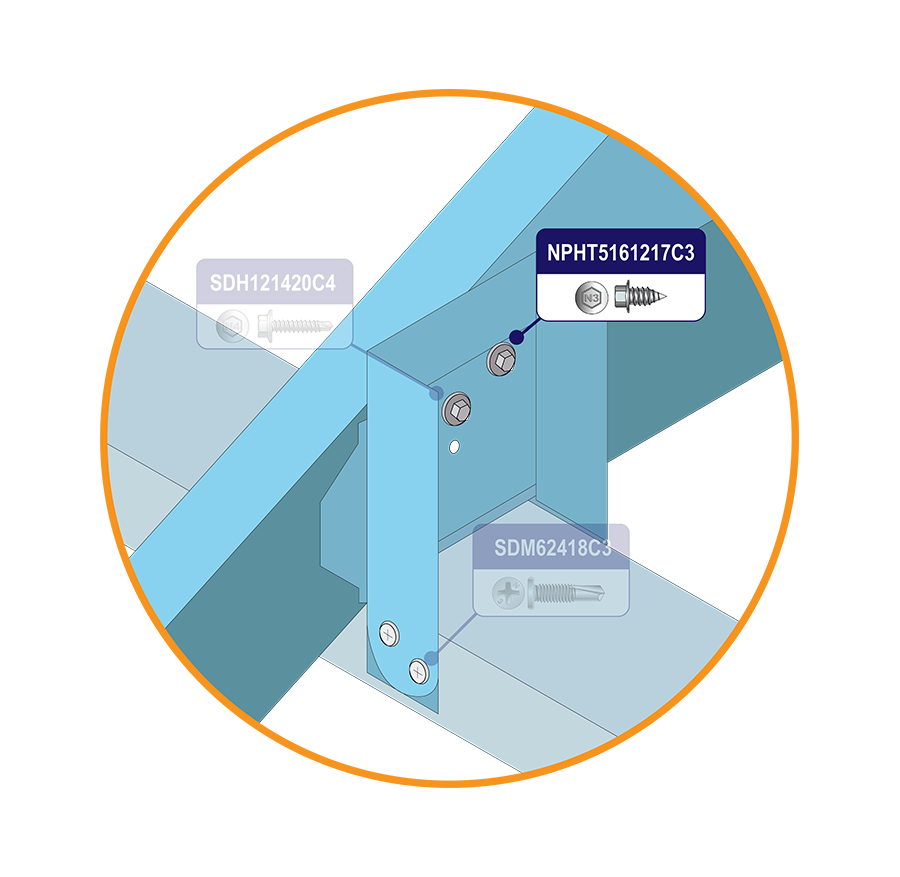 NEEDLE POINT HEX TRUSS 5/16-12X17MM SCREW - Nessco Fasteners